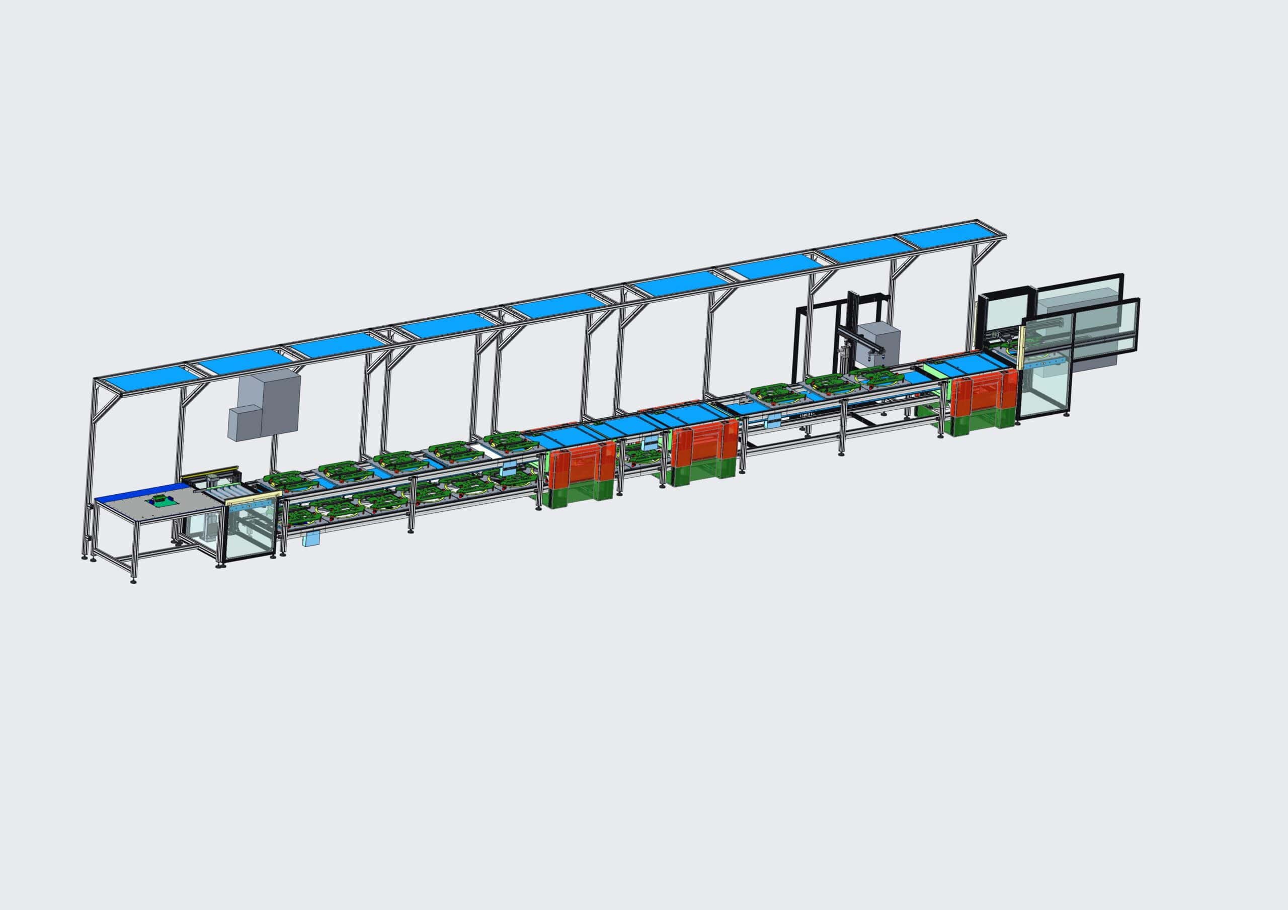 Machinery seat assembly line - Nikai Systems